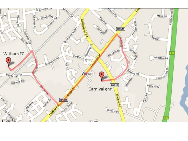 Procession Route Information – Witham Carnival